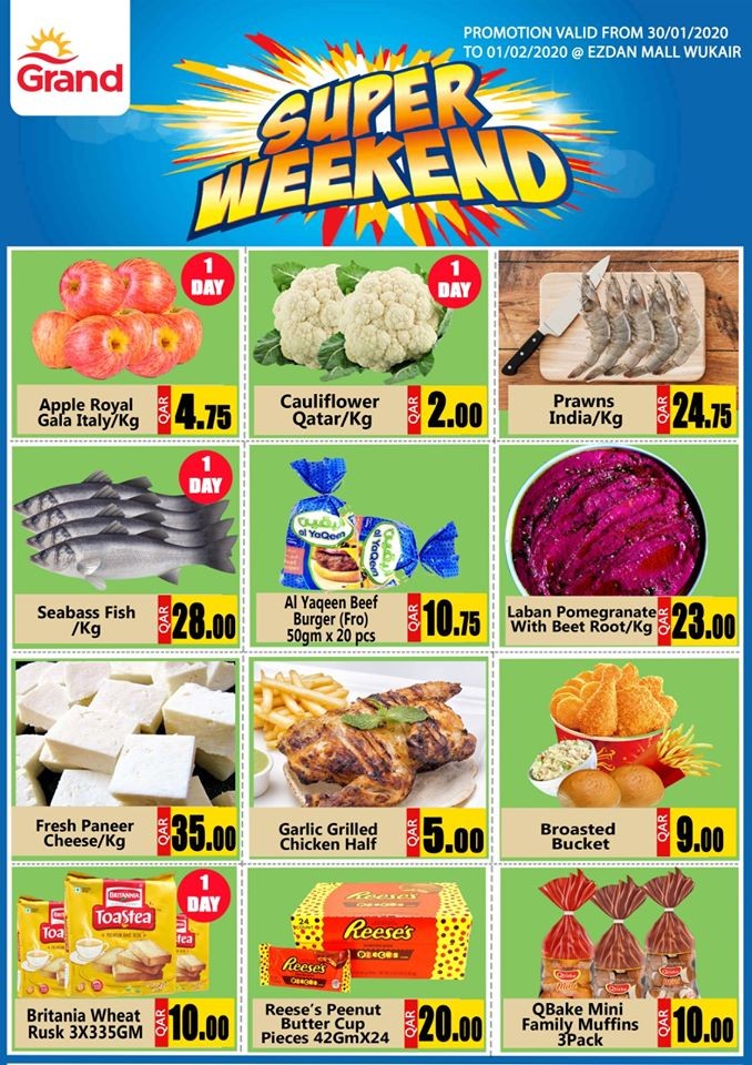 Grand Hyper Ezdan Mall Wukair Super Weekend Offers