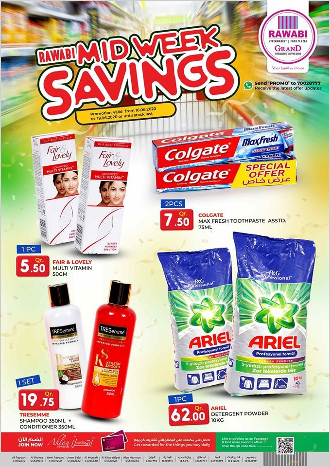 Rawabi Hypermarket Qatar Midweek Savings Offers