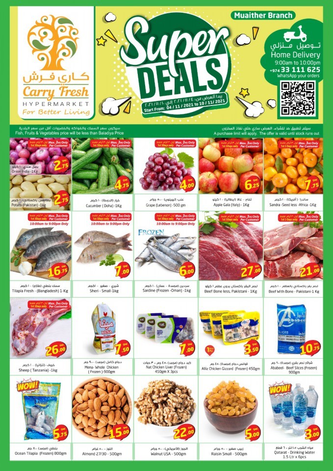 Carry Fresh Hypermarket Weekly Super Deals | Qatar Offers