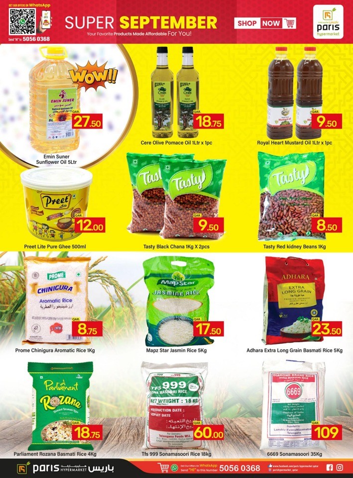 Paris Hypermarket Super September Deal | Qatar Offers Today