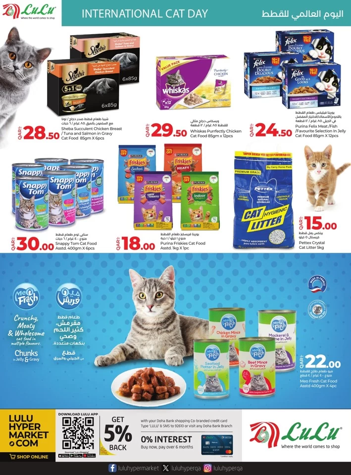 Lulu Hypermarket International Cat Day Offer | Qatar Offers