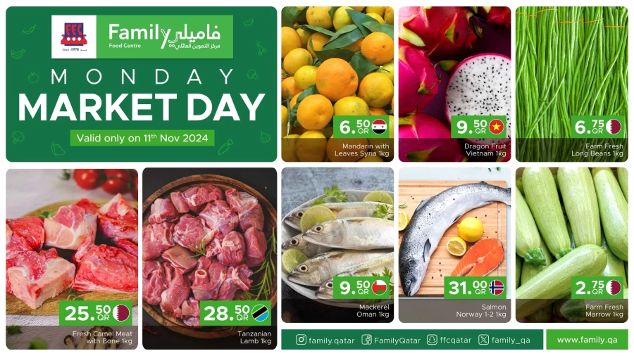 Family Food Centre Monday Market Day Deal 11 November 2024
